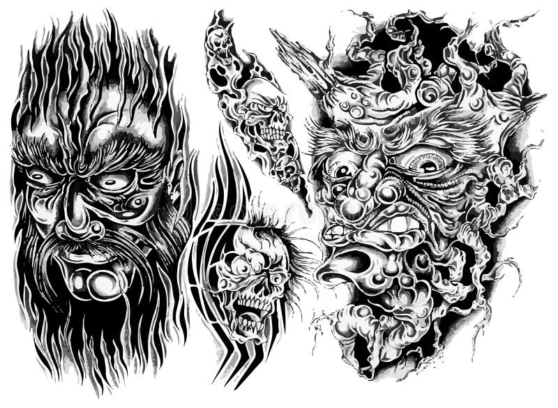 Demon Labels Stock Illustrations – 1,160 Demon Labels Stock ...