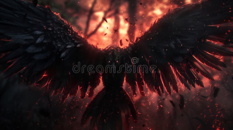 Demon wings stock image. Image of pattern, macro, beautiful - 321464131