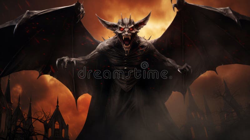 Energetic Halloween Wallpaper Images with Devil Theme Stock ...
