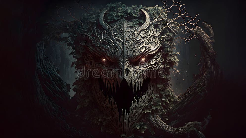 Demonic Nightmare Beast Covered with Sharp Thorns, Neural Network ...