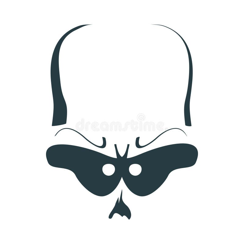 Demon or monster head stock vector. Illustration of face - 169239065