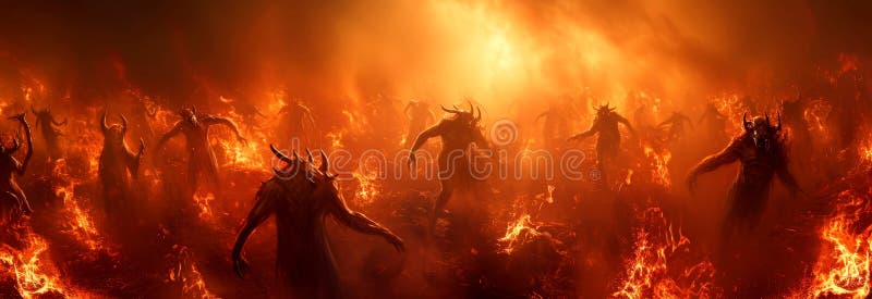 With Demons and Other Hellish Creatures Dancing in the Infernal Fire ...