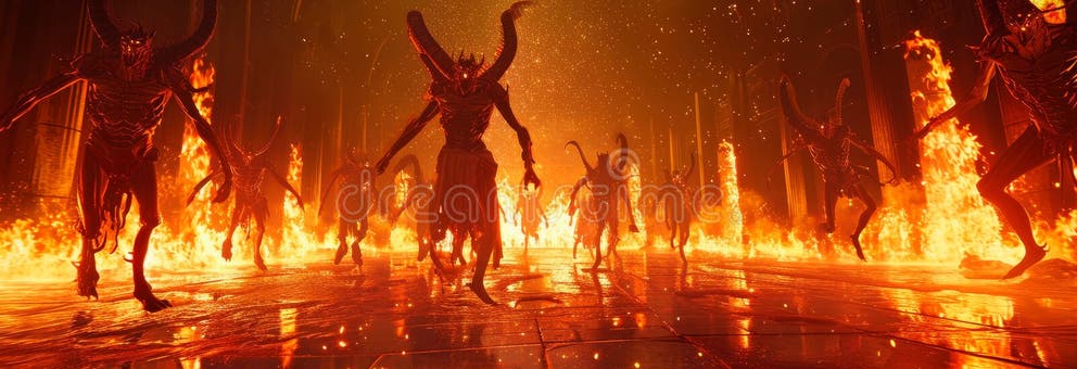 With Demons and Other Hellish Creatures Dancing in the Infernal Fire ...
