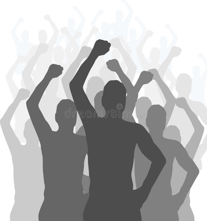 Demonstratie stock foto. Illustration of groep, samen - 15496978