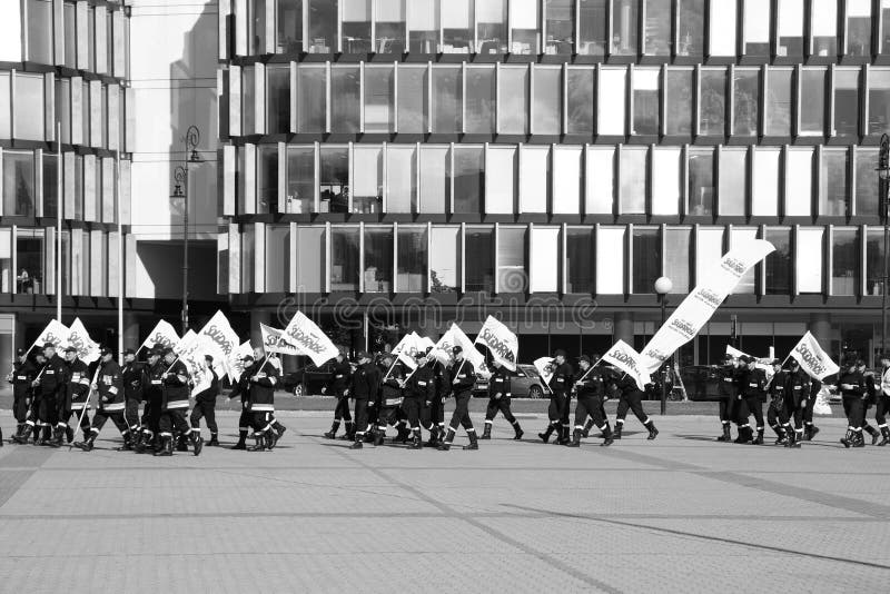 Demonstratie redactionele foto. Image of conflict, poetsmiddel - 16415266