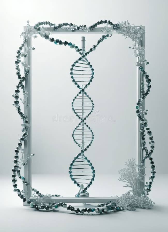 Dna frame with stock illustration. Illustration of chemical - 330513074