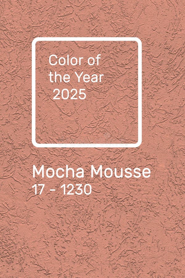 Demonstrating Color of 2025 Year Mocha Mousse Editorial Stock Photo ...