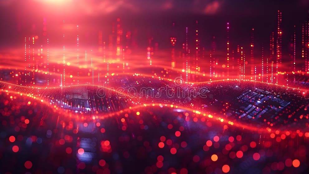 Demonstrating Upward Growth Trends in Data. Concept Data Visualization ...