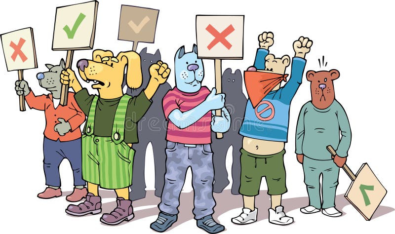 Demonstration stock vector. Illustration of protest, protester - 24501071