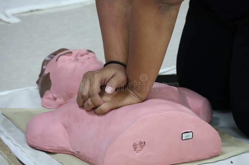 Demonstration of Artificial Respiration Using a Dummy, Medical Concept ...