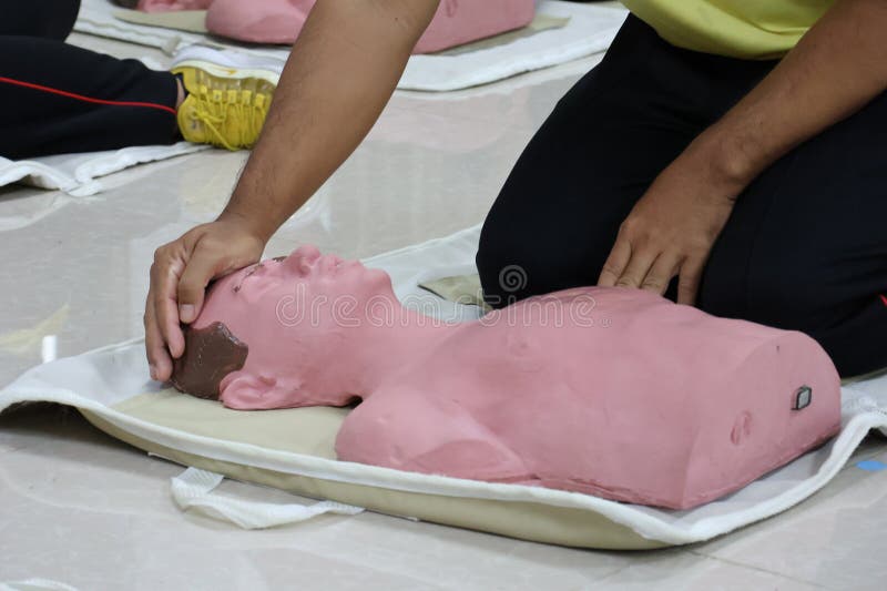 Demonstration of Artificial Respiration Using a Dummy, Medical Concept ...