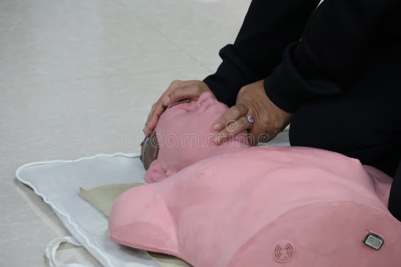 Demonstration of Artificial Respiration Using a Dummy, Medical Concept ...