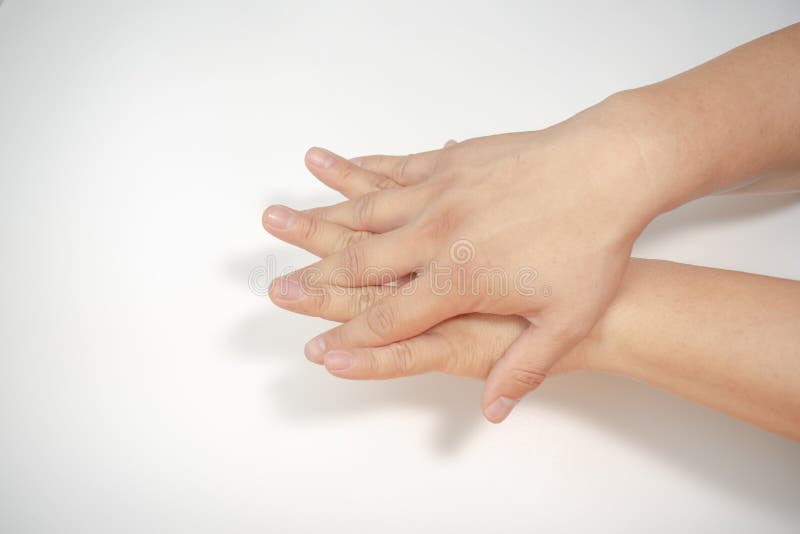 Demonstration of Correct Hand Washing Posture Stock Photo - Image of ...