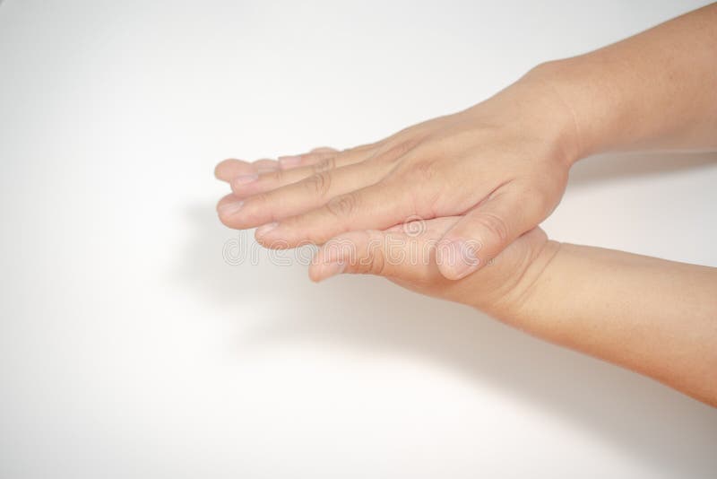 Demonstration of Correct Hand Washing Posture Stock Photo - Image of ...