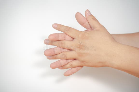 Demonstration of Correct Hand Washing Posture Stock Image - Image of ...