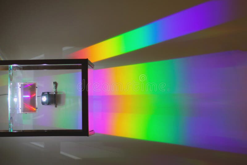 The Decomposition of Light in a Prism Stock Photo - Image of colour ...