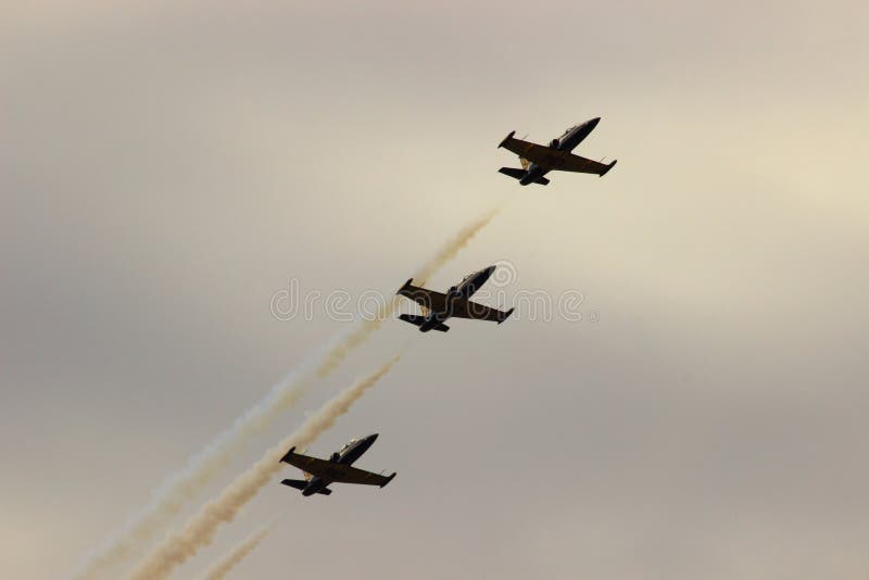 Demonstration Flight of Military Pilots. Editorial Stock Image - Image ...