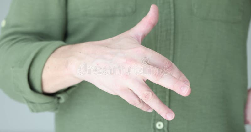 Demonstration of Hand Gestures in Communication Techniques or Exercises ...