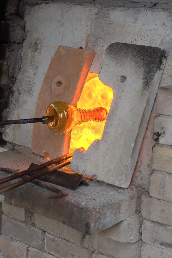 Demonstration of Handmade Glass Production Stock Image - Image of ...