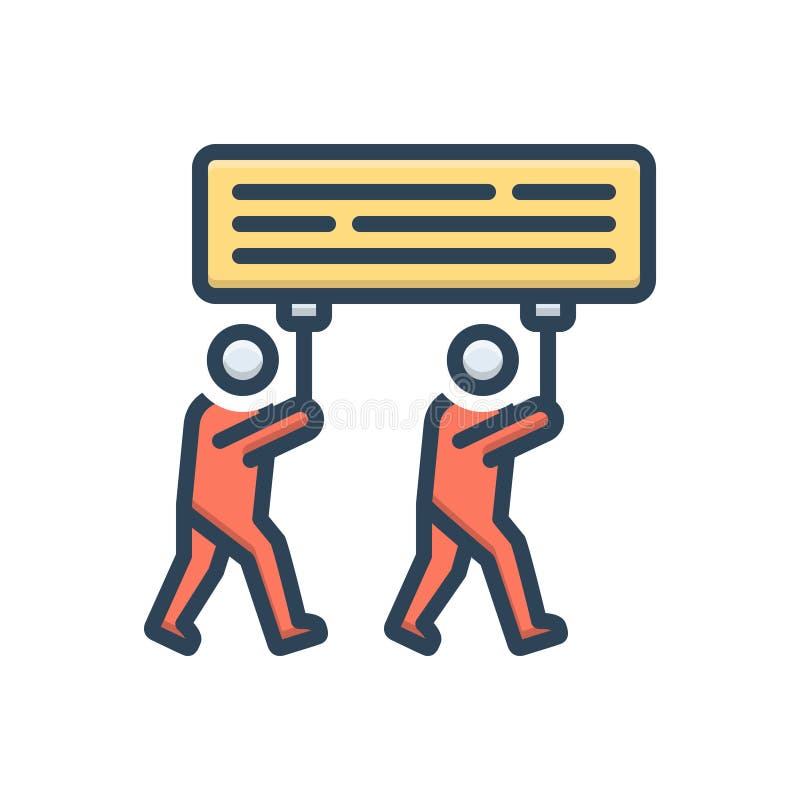 Color Illustration Icon for Demonstration, Protest and Banner Stock ...