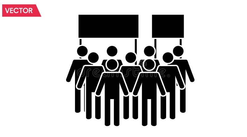 Demonstration Icon in Trendy Design Style. Demonstration Icon Isolated ...