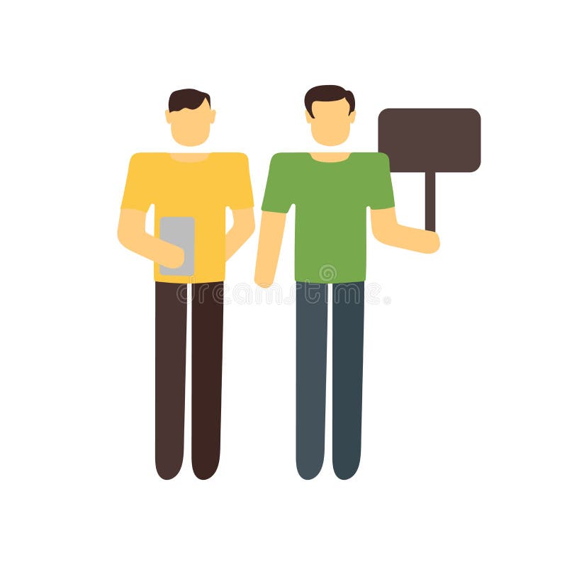 Demonstration Icon in Trendy Design Style. Demonstration Icon Isolated ...