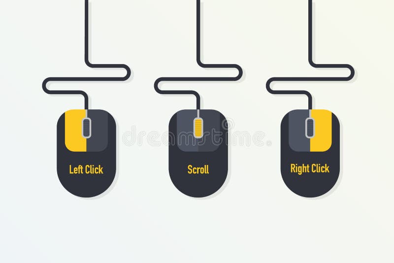 Demonstration of Left Click, Scroll and Right Click of a Computer Mouse ... Demonstration of Left Click, Scroll and Right Click of a Computer Mouse ...