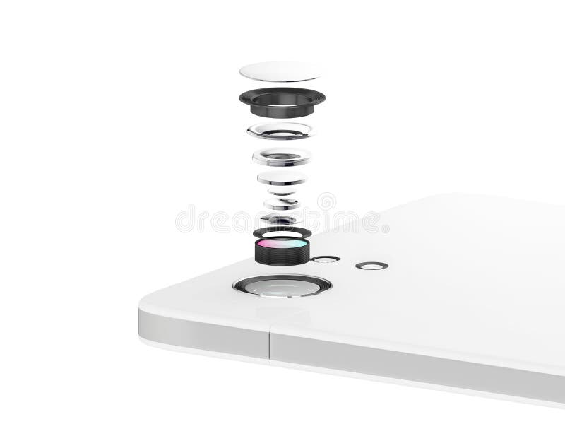 Demonstration of the Lens Structure Stock Illustration - Illustration ...