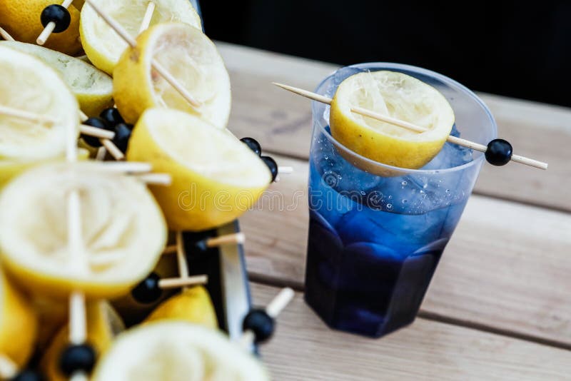 Mixed Cocktails for a Summer Party Stock Photo - Image of mixed ...