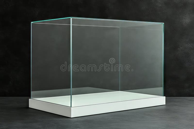 A Demonstration Mockup, Highlighted in the Shadows of a White Glass ...