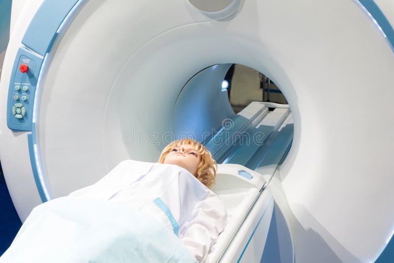 Demonstration Tomograph on the Doll Stock Photo - Image of radiology ...