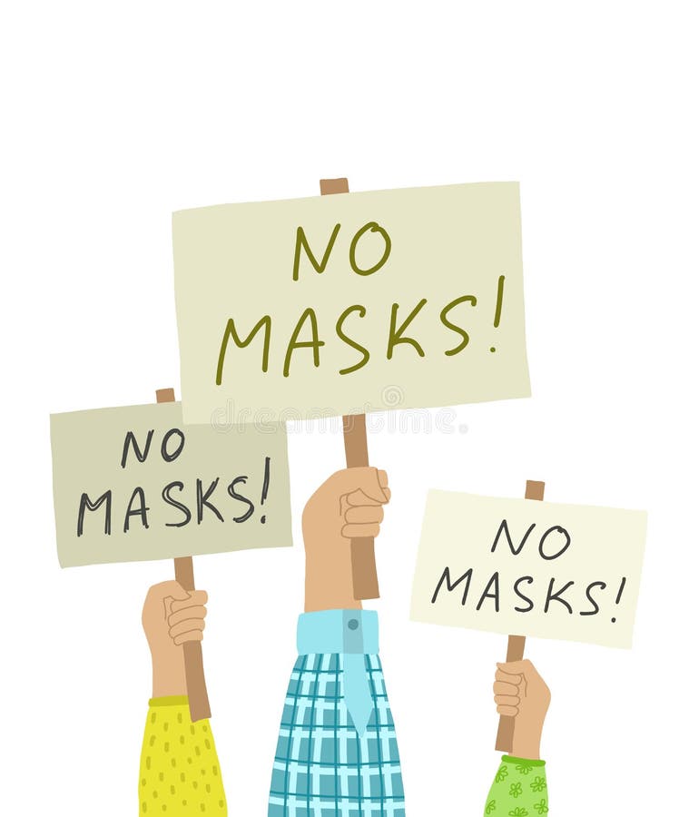 Demonstration, Protest, Revolution with Hands Holding Posters. Stock ...