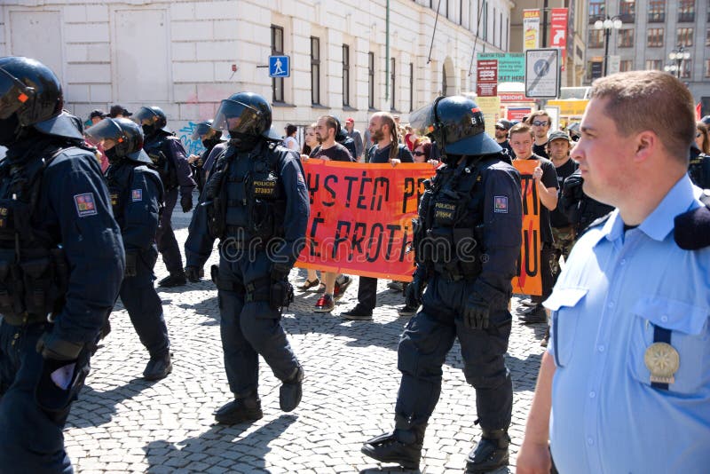 Riot police editorial stock photo. Image of control, demonstration ...