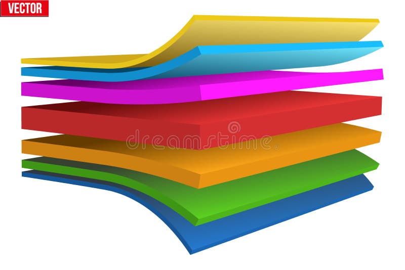 Demonstration of Sandwich Multilayer Structure Stock Vector ...