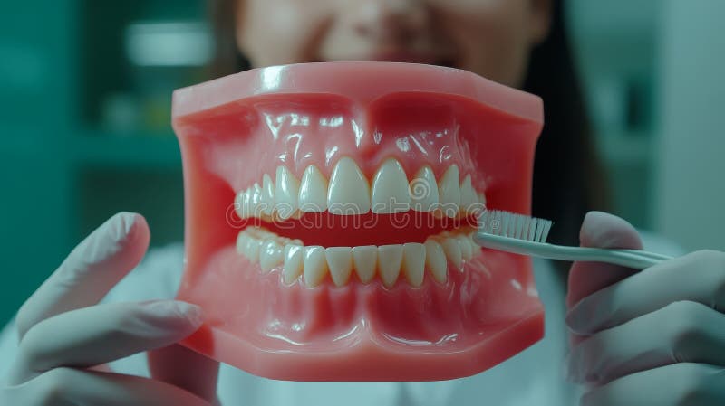 Demonstration of Teeth Brushing Techniques Using a Dental Model in a ...