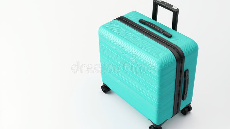 Demonstration of Trolley Case on Transparent White Background Stock ...