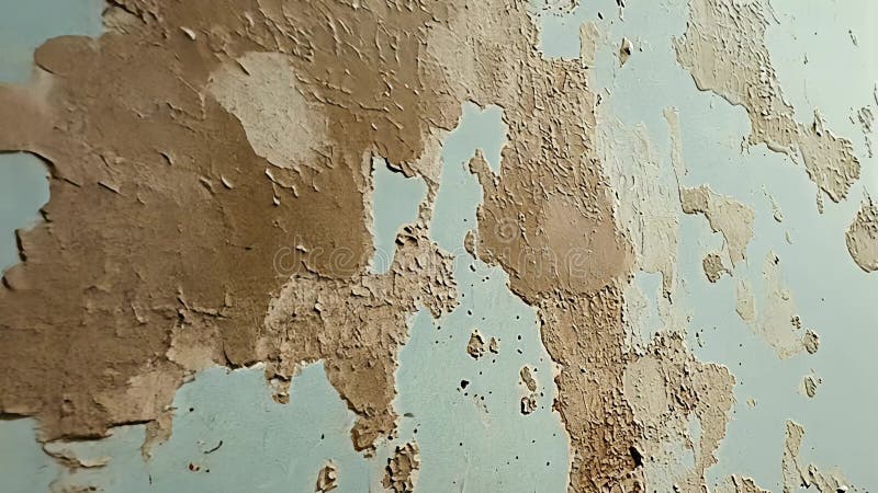 Demonstration of Wall Surface Preparation before Painting in an Indoor ...