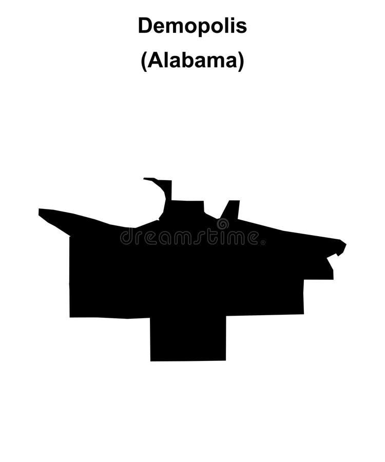 Demopolis Outline Map Stock Illustrations – 5 Demopolis Outline Map ...