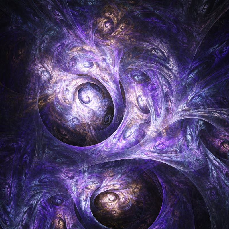 Den Abstrakta Fractalen Rotar Modellen Stock Illustrationer ...