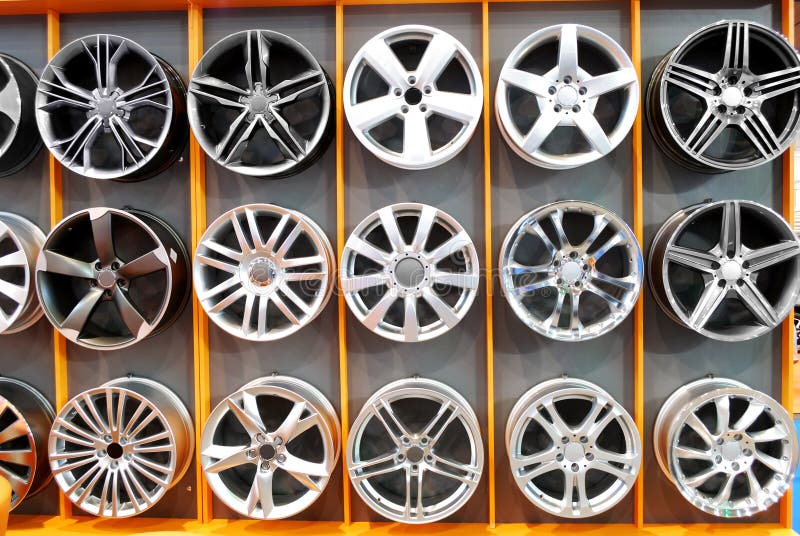 Den Aluminum Bilen Rims Hjulet Arkivfoto - Bild av hastighet, hjul ...