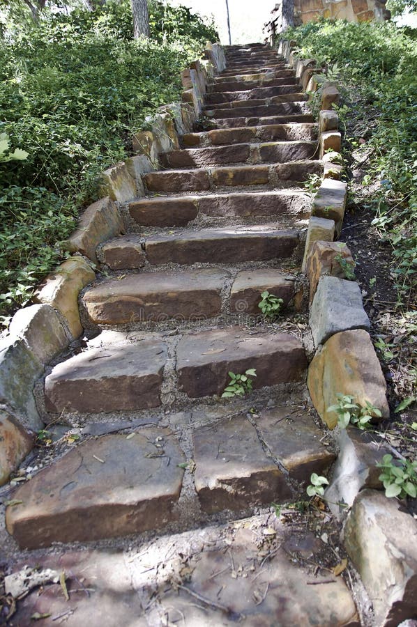 Den Bruna Stenen Vaggar Trappan Fotografering för Bildbyråer - Bild av ...
