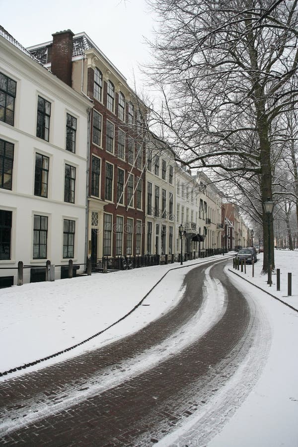Den Haag in de Winter stock afbeelding. Image of gebouwen - 15808523