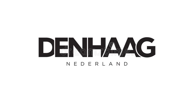Den Haag in the Netherlands Emblem. the Design Features a Geometric ...