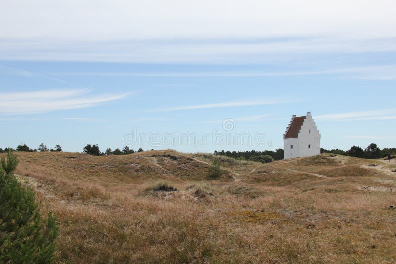 Den Tilsandede Kirke, även Känd Som The Buried Church Eller The Sand ...