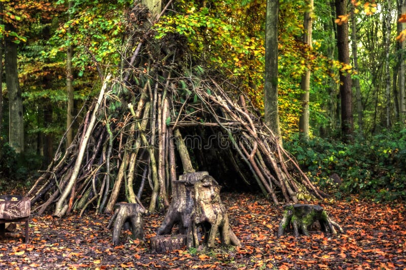 The den stock image. Image of tree, landscape, green - 80390401