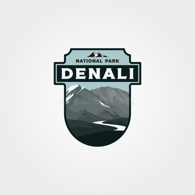 Denali National Park Logo Print Vector Symbol Illustration Design ...