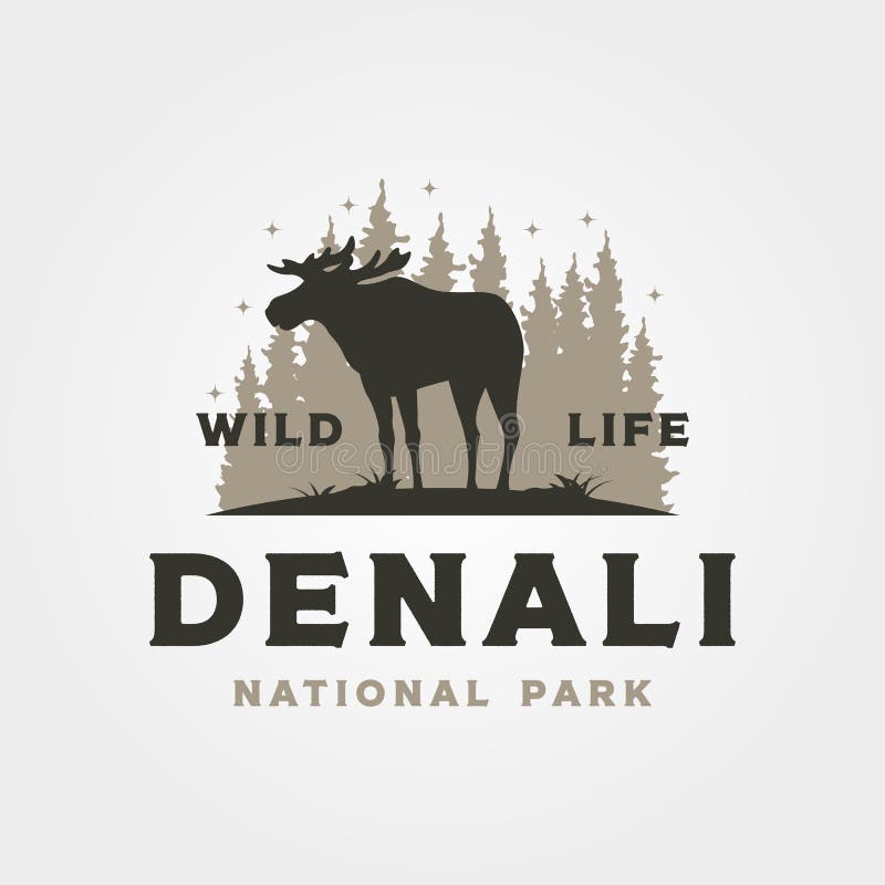 Denali National Park Vintage Logo Vector Symbol Illustration Design ... Denali National Park Vintage Logo Vector Symbol Illustration Design ...