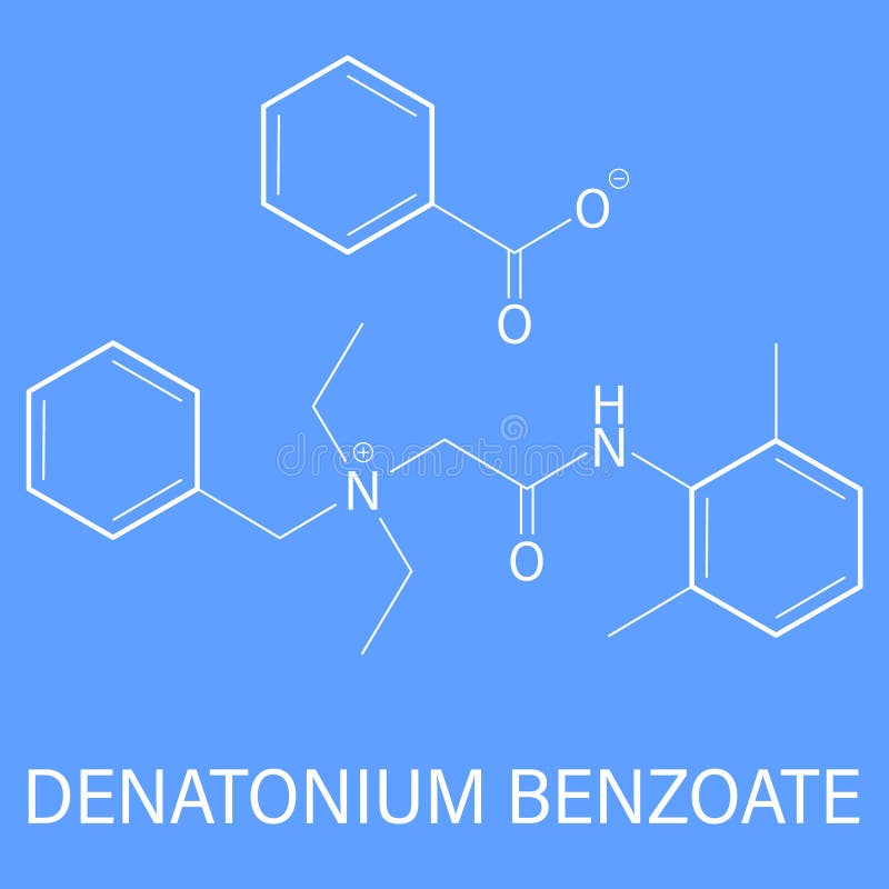Denatonium Benzoate Bittering Agent. Skeletal Formula Stock Vector ...