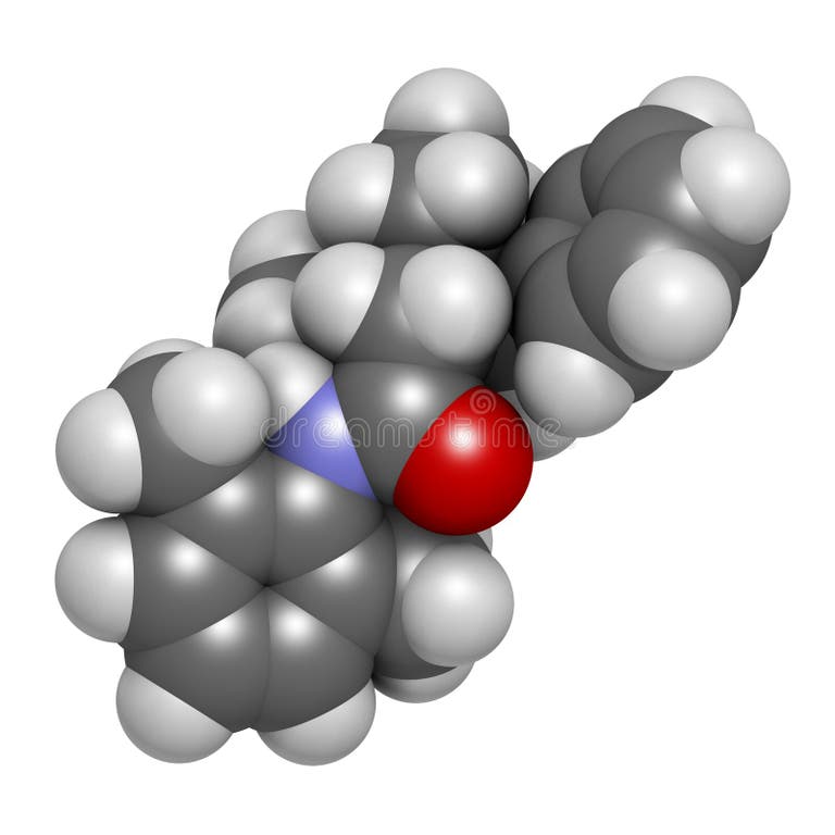 Denatonium Bittering Agent Molecule. 3D Rendering Stock Illustration ...