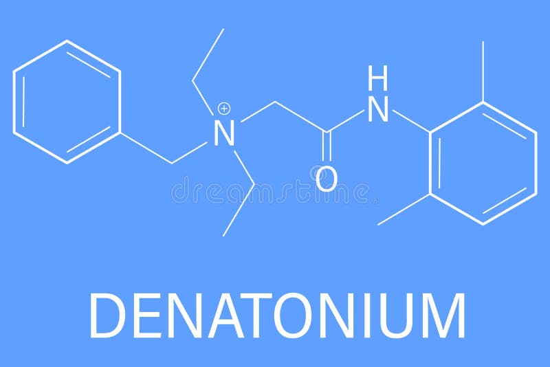 Denatonium Bittering Agent Molecule. Skeletal Formula Stock Vector ...